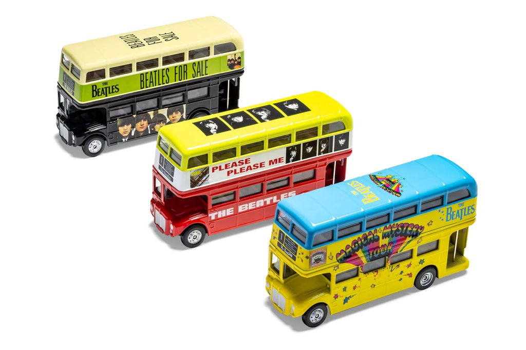 The Beatles - Series Two - Set of 3 Album Cover London Bus models - The ...